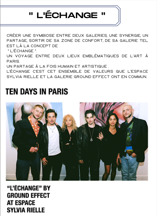L'ECHANGE PART 2 // SYLVIA RIELLE X GROUND EFFECT – ESPACE SYLVIA RIELLE